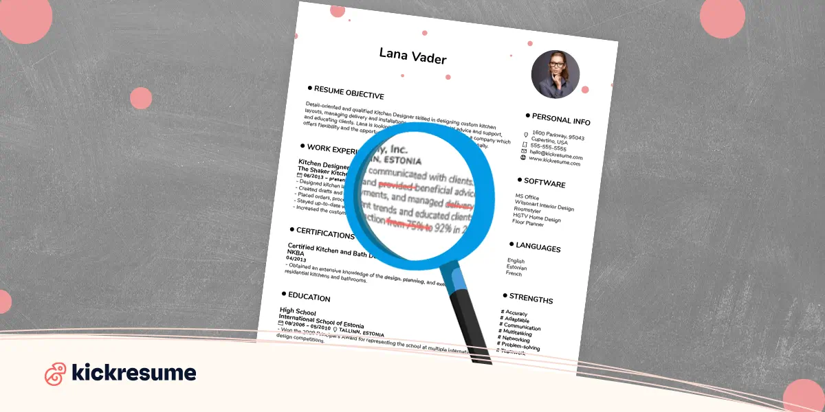 Mistake on Your Resume? Here’s How to Handle It Like a Pro | Kickresume ...