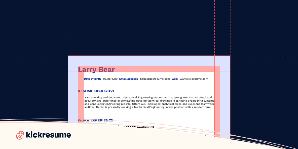 Resume Margins: How to Get Them Right (+Resume Templates) | Kickresume Blog