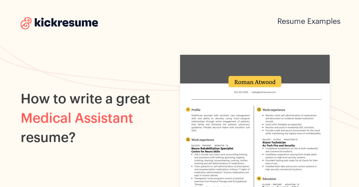 Medical Assistant Resume Examples & Writing Guide 2025 | Kickresume