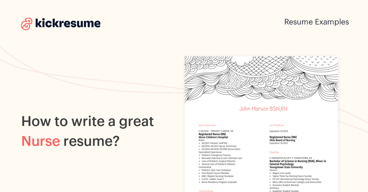 Nurse Resume Examples & Writing Guide 2025 | Kickresume